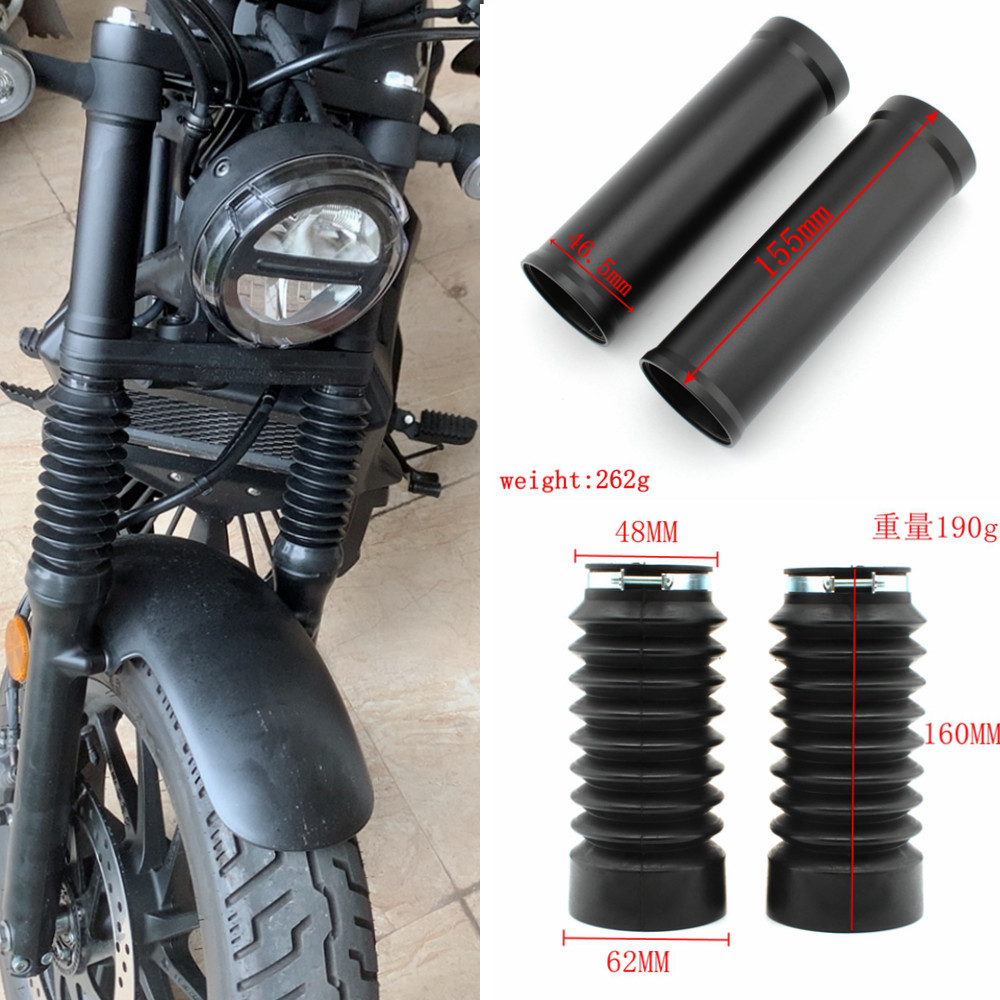 Motorcycle Shock Absorbers Cover Gaiters Front Fork Boot Tube Slider ...
