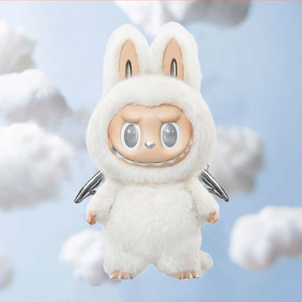 POP MART The Monsters Labubu Angel In Clouds Vinyl Face Doll With Tote ...