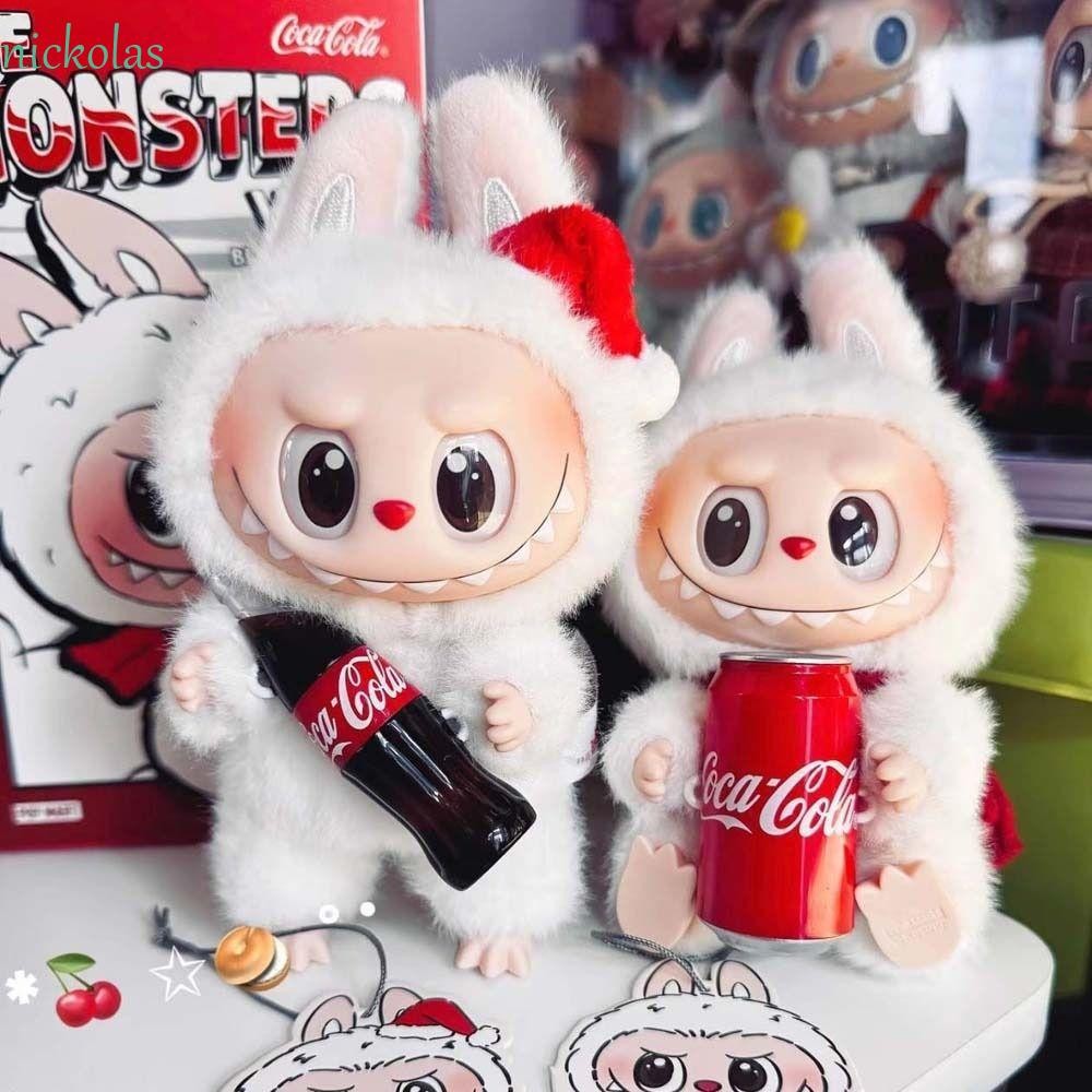 NICKOLAS Labubu Coca-Cola Series Plush Doll, Cartoon Pop Mart Keychain ...