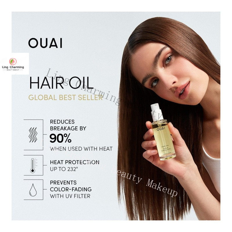 SG local 24-hour shipping OUAI Hair Heat Protectant Oil for Frizz ...