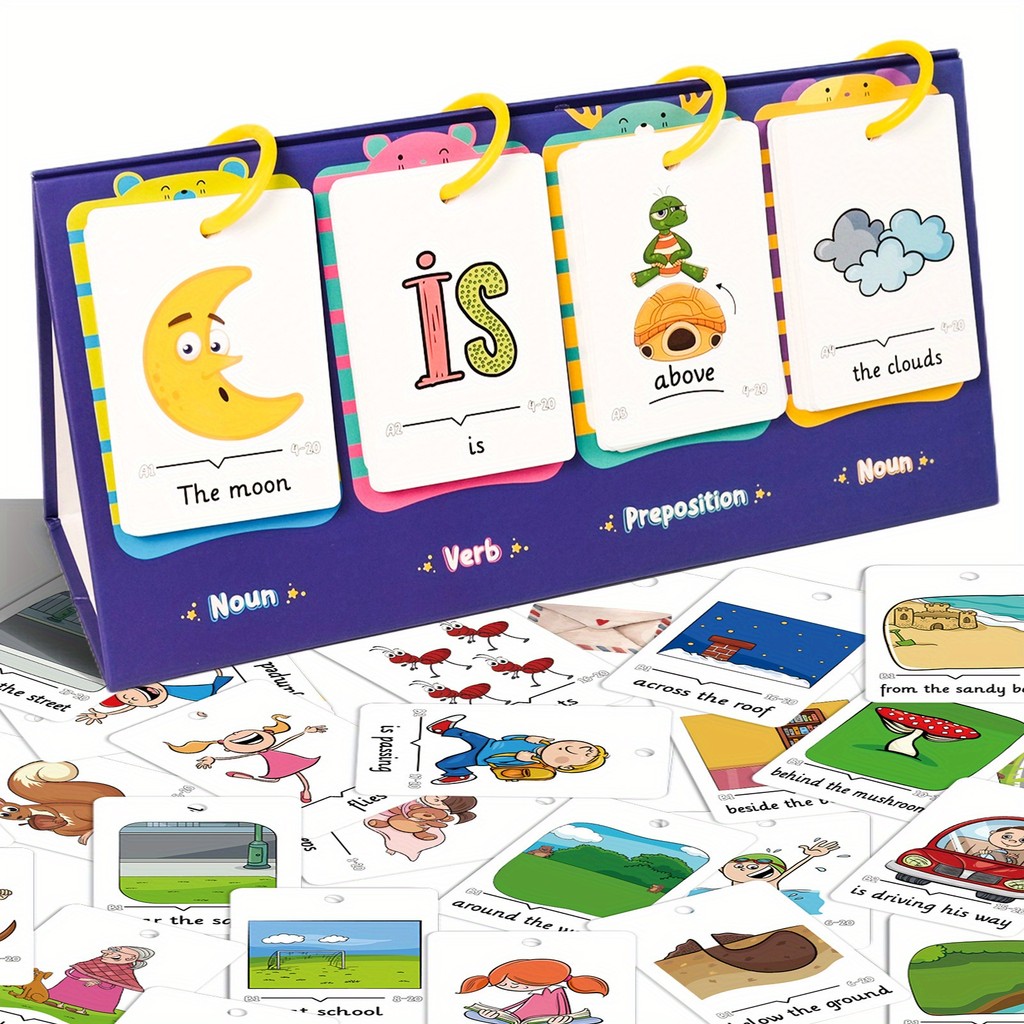 Children Learning Sentence Building English Flashcards Vocabulary ...