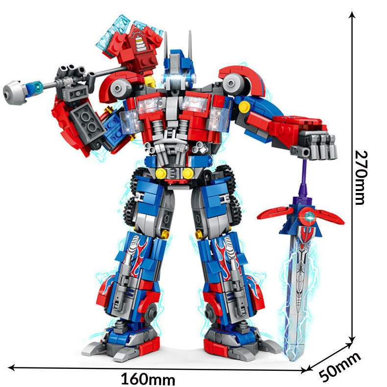 Transformers Optimus Prime Robot Compatible Lego Building Block Toy ...