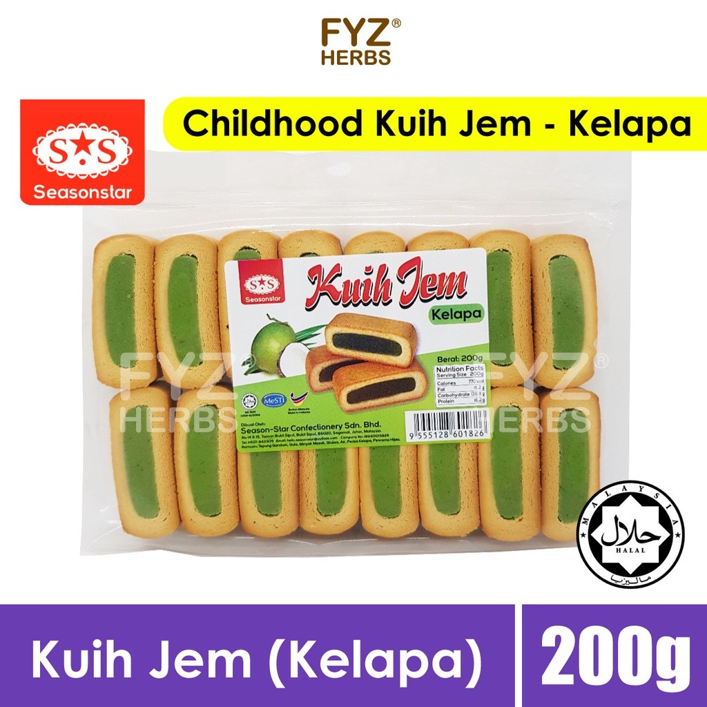 [HALAL] Seasonstar Kuih Jem 200g - Kelapa / Coconut | Shopee Singapore