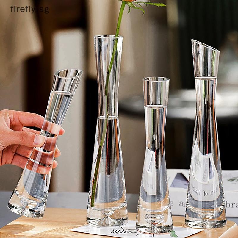 [Firefly] Transparent Glass Flower Vase Small Vase s Plant Flower ...