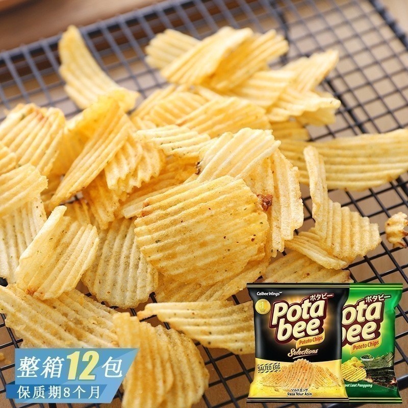 Food Indonesian Snacks Calbee Calbee Potabi Salted Egg/Grilled Seaweed ...
