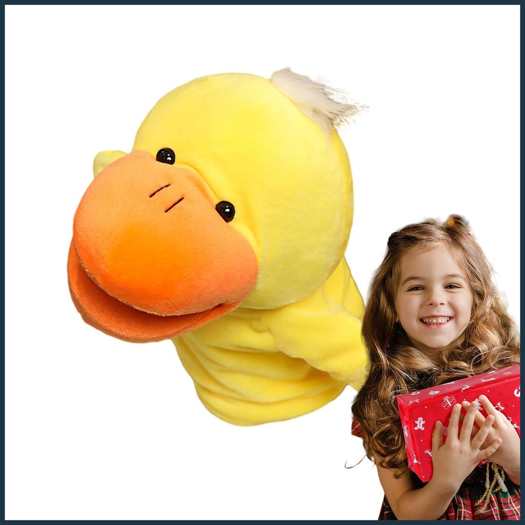Kids Hand Puppets Stuffed Animal Puppet with Working Mouth Soft ...
