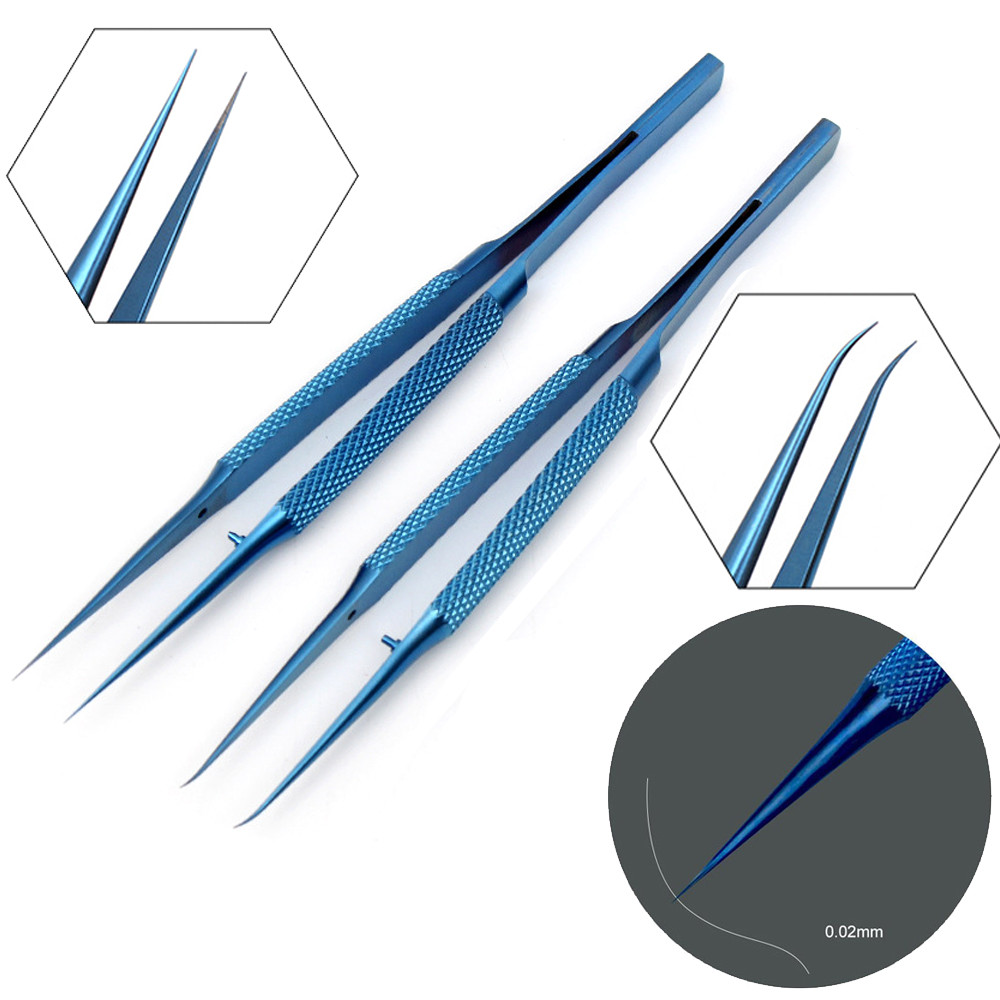 High Precision Tweezers Titanium Stainless Steel Micro Tweezers Forceps ...