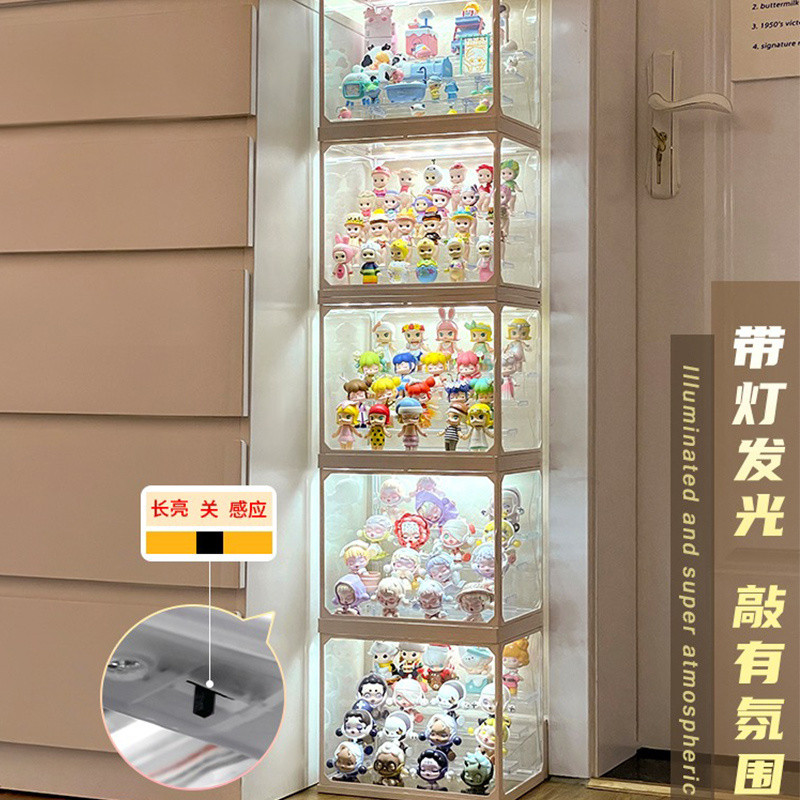 Blind Box with Light Storage Display Rack Pop Mart Hand-Made Storage ...