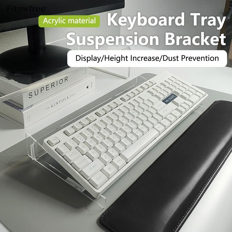 Fitow Removable Tilted Keyboard Stand Ergonomic Typing Acrylic Keyboard ...