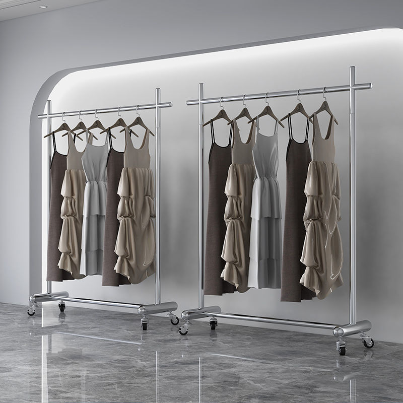 Clothing Rack Clothing Store Clothes Display Rack Display Stand Mobile ...