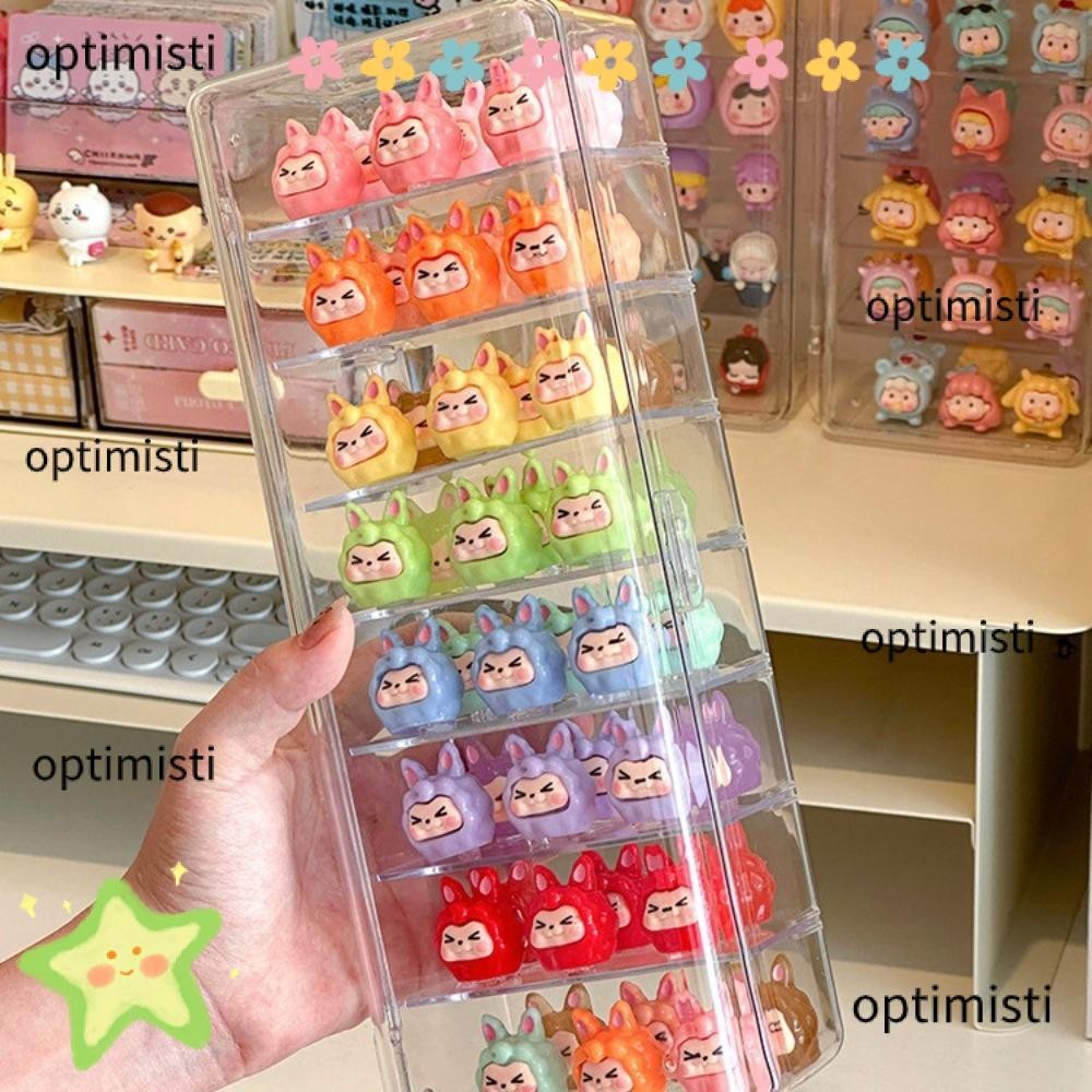 OPTIMISTI Pop Mart Box Showcase, Transparent Removable Garage Kit ...