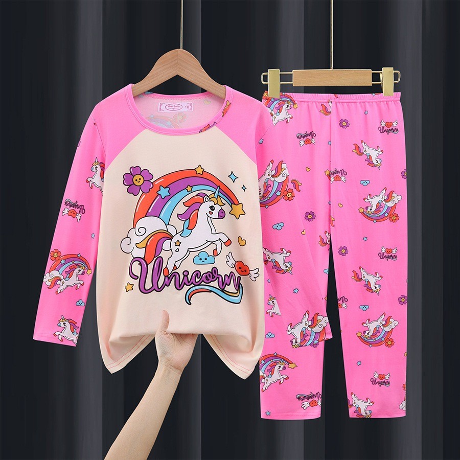 Girls Pyjamas Cartoon kids Pyjamas | Shopee Singapore
