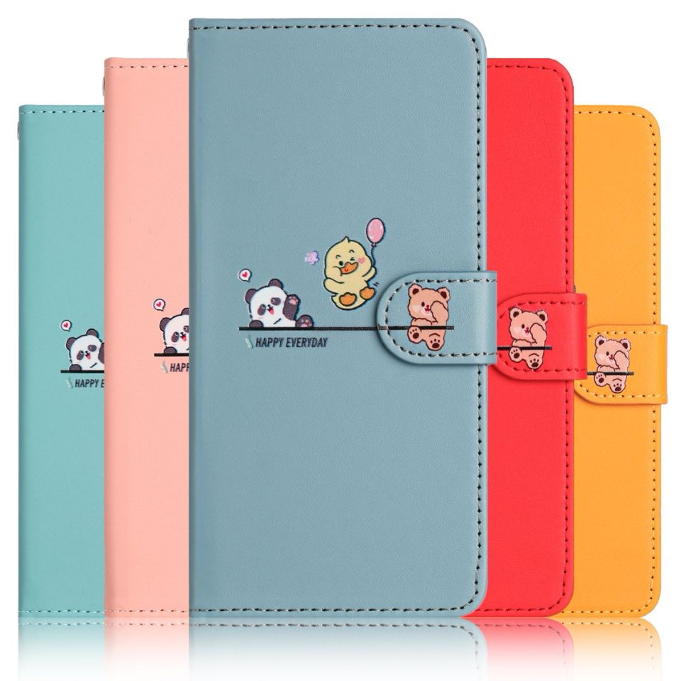 Cartoon Protective Pocket Case for iphone 16 15 14 Plus Pro Max Leather ...