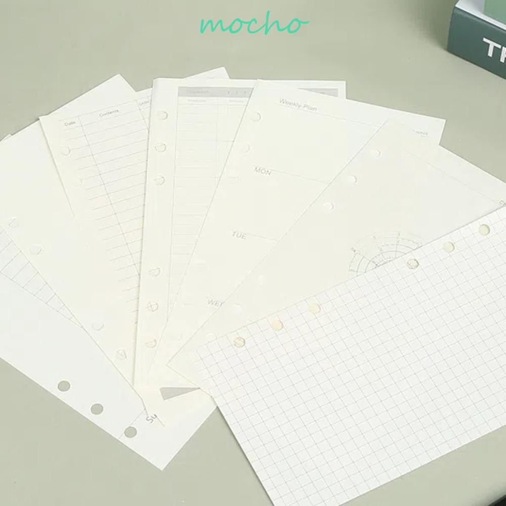 MOCHO A5 A6 A7 Inner Refill Paper, Refill Spiral Binder 60Sheet Loose ...