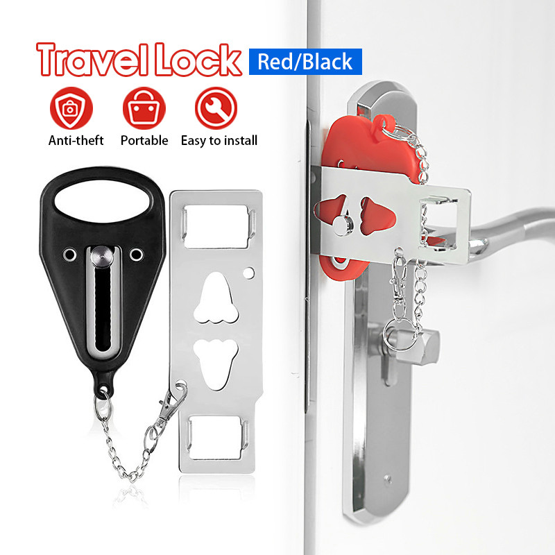 Travel Door Lockportable door lock Anti-Theft Padlock Travel Temporary ...