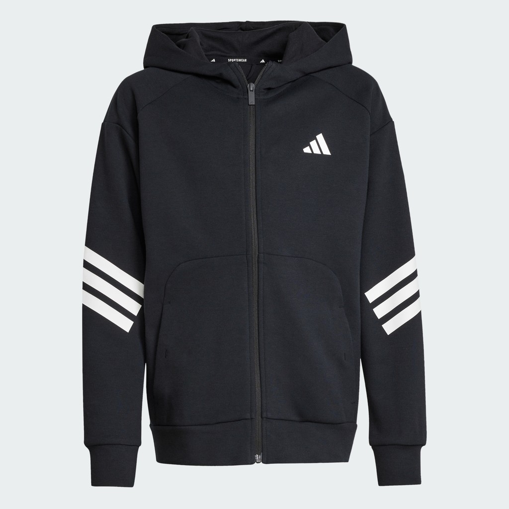 adidas Lifestyle Future Icons 3-Stripes Full-Zip Hooded Track Jacket ...