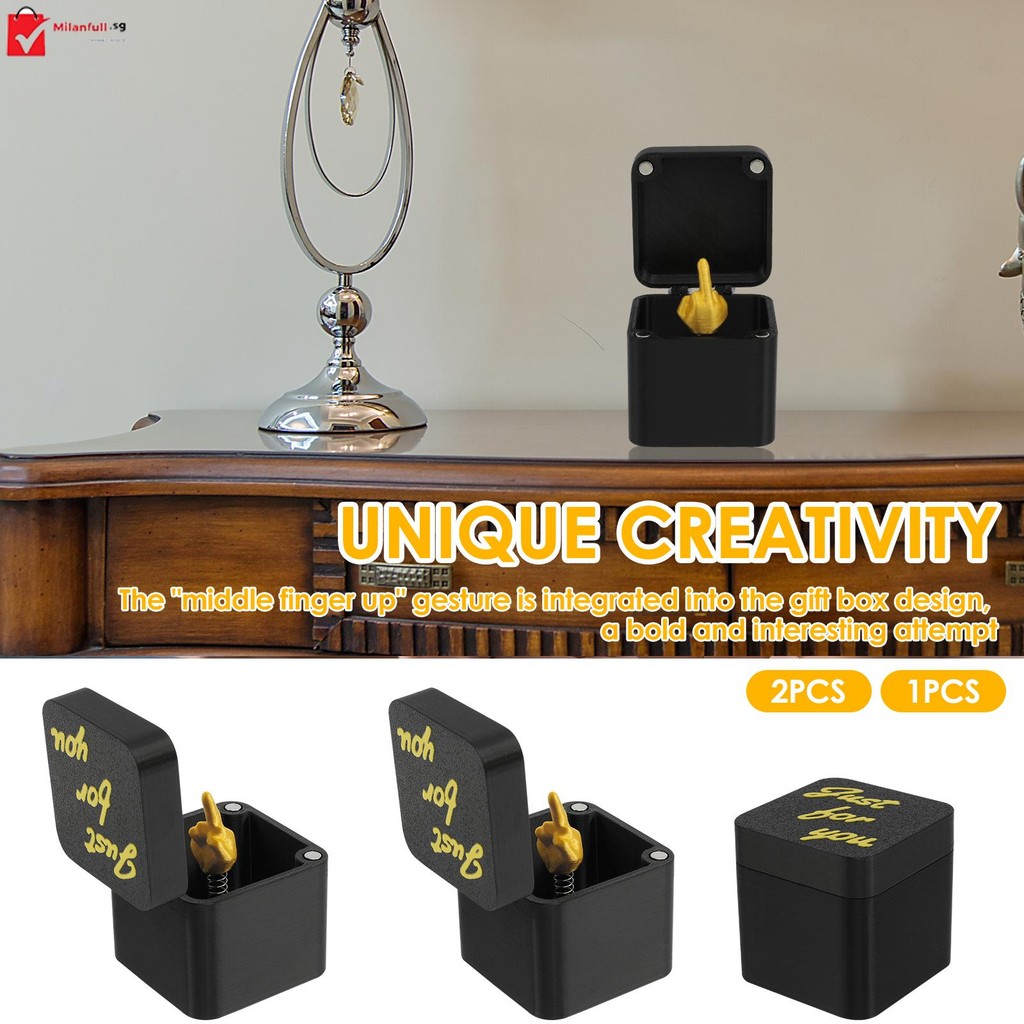 Middle Finger in a Box Funny Middle Finger Box Creative Box of Middle ...