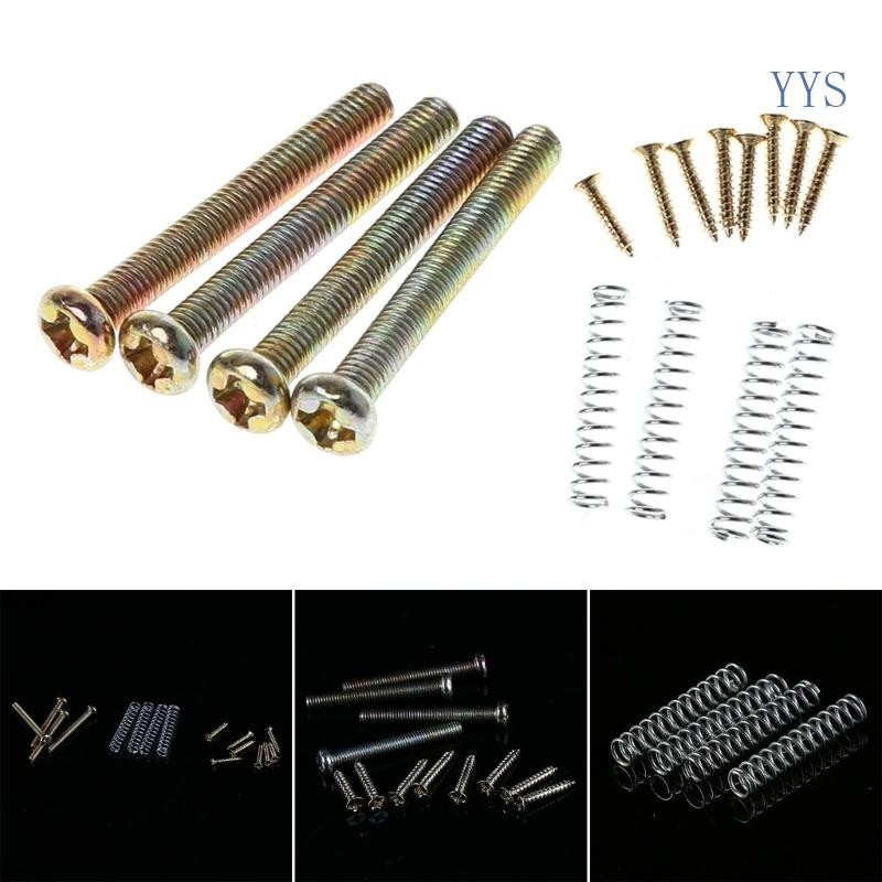 YYS 1Set Humbucker Pickup Screws Springs Kit Ring Surround Mounting ...
