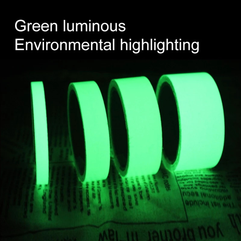 3m Luminous Glow Warning Tape Sticker In Dark Safety Fluorescent Self ...