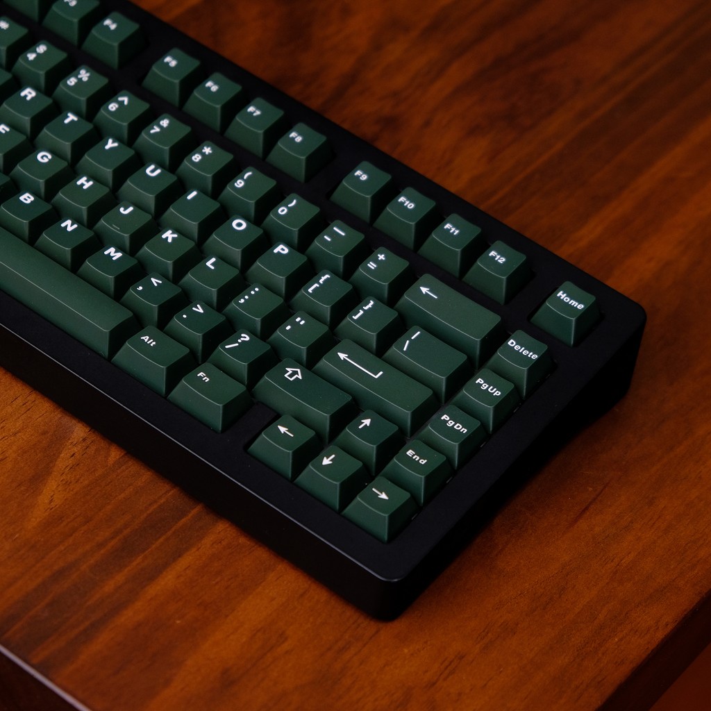 121 Keys Emerald Green PBT Double Shot Keycaps Cherry Profile for MX ...