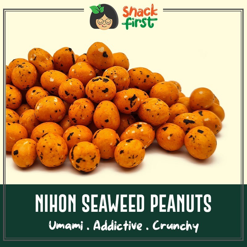 SnackFirst Nihon Seaweed Peanuts 200g/1kg Addictive Savoury Nuts Party ...