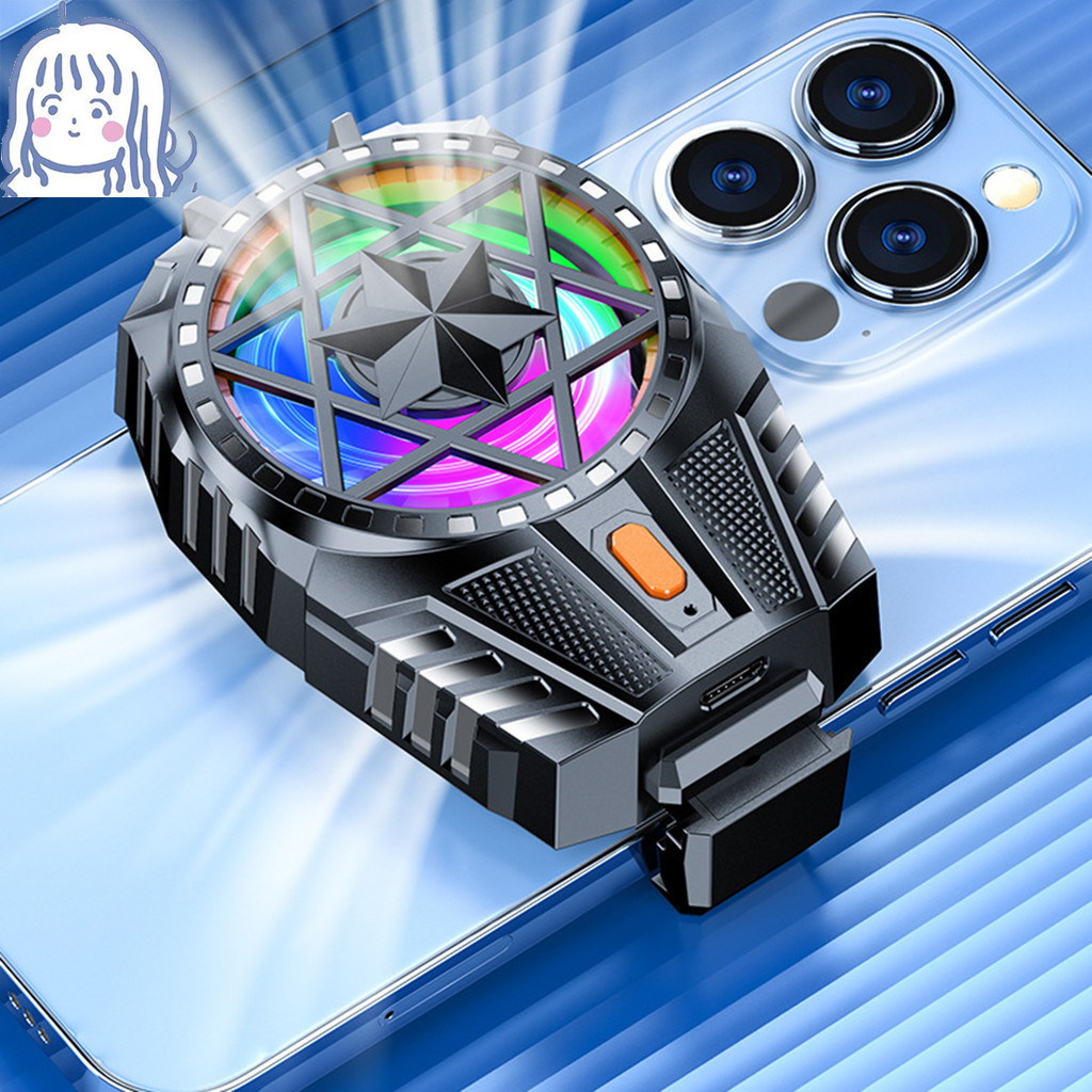 X112 Universal Mini Mobile Phone Cooling Fan Radiator Turbo Hurricane ...