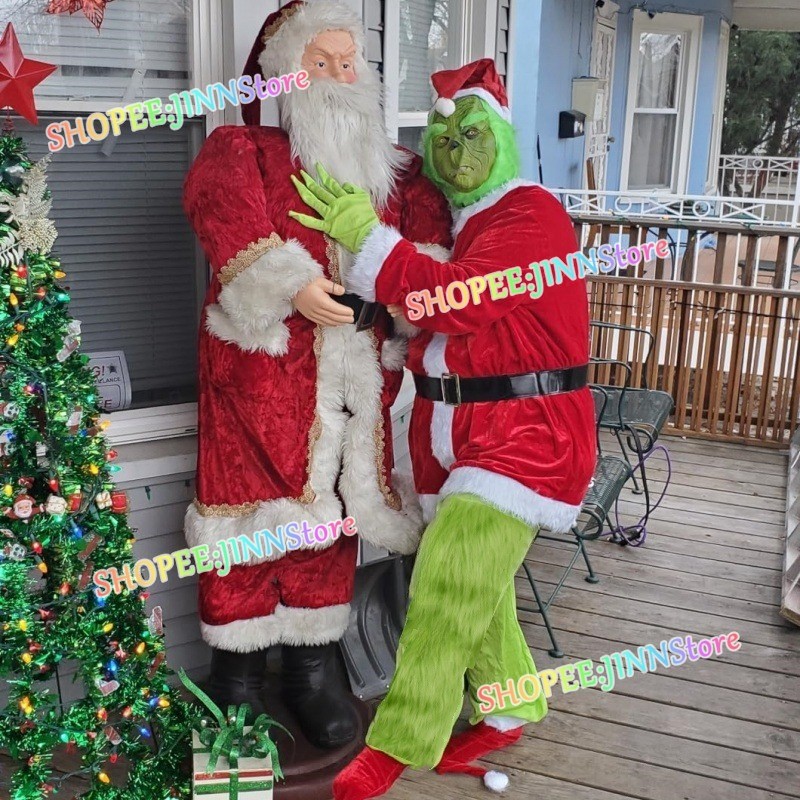 - JINN - Grinch Stole Christ Costume Set Christmas Costumes Green ...