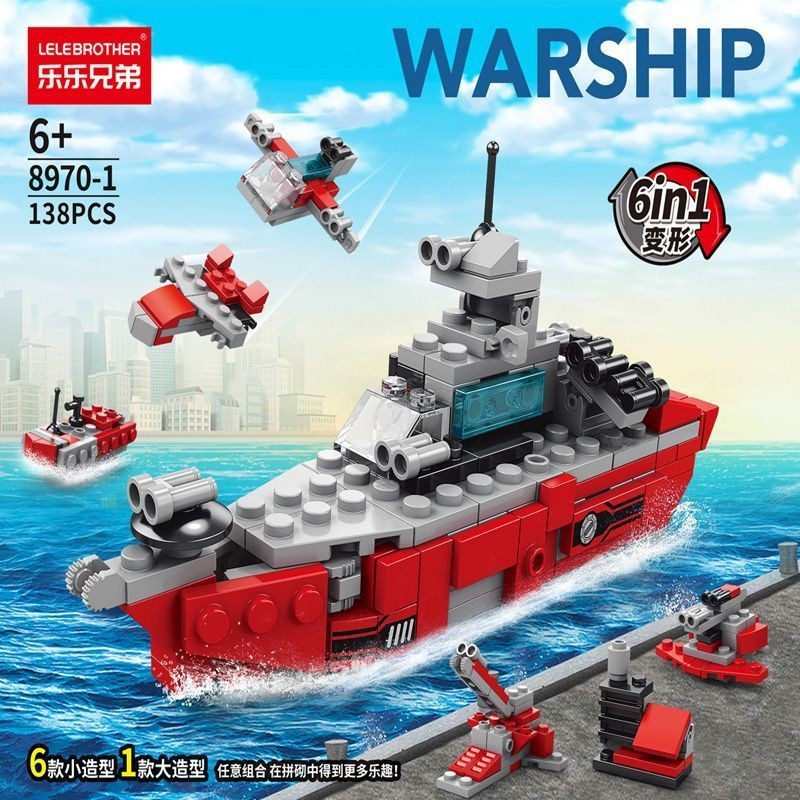 Compatible Building Blocks with Lego Blocks6to12Year Ship Aircraft Carrier Mother Ship Airplane ...