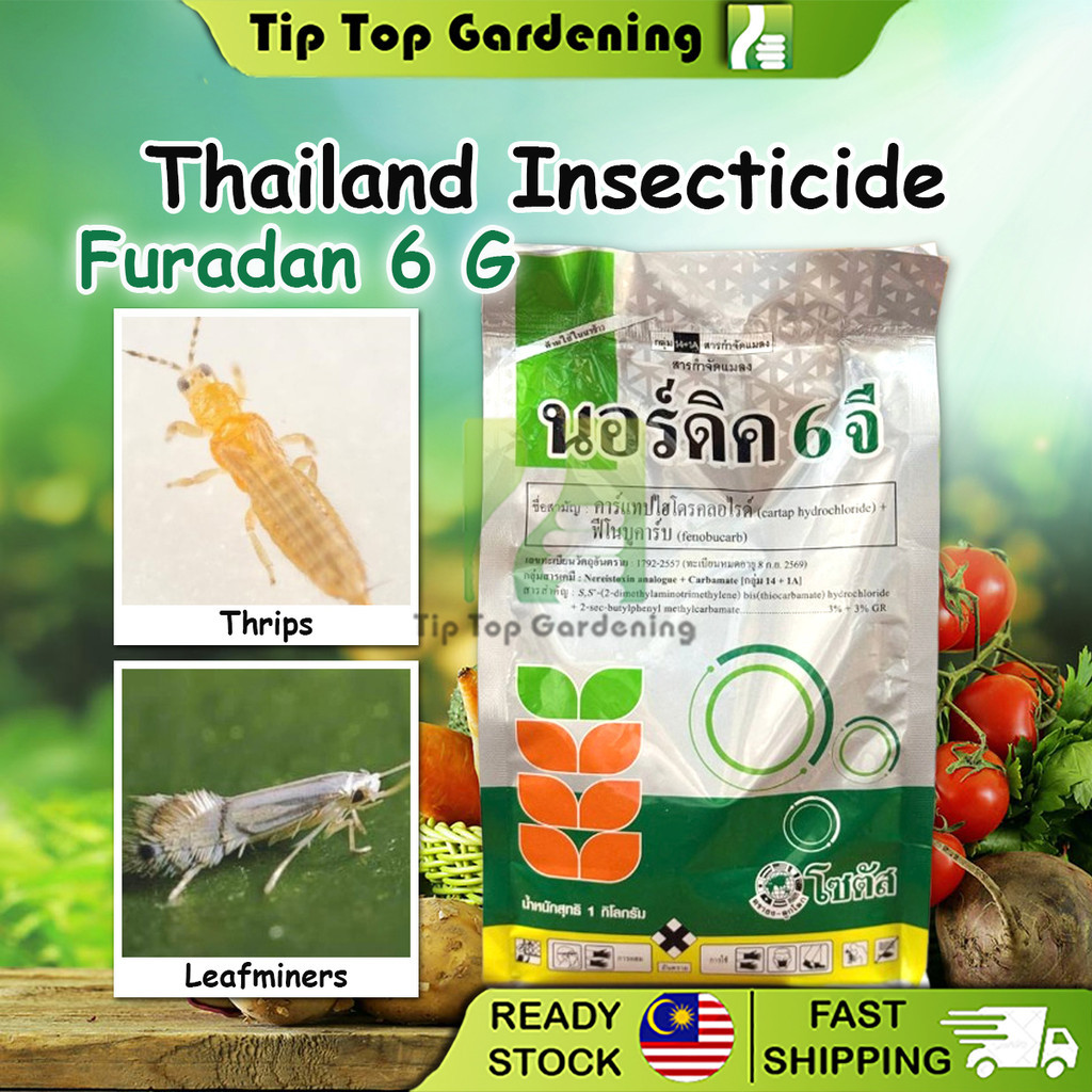 Thailand Furadan 6 G 1kg Insecticide Starkle G Racun Kulat Perosak ...