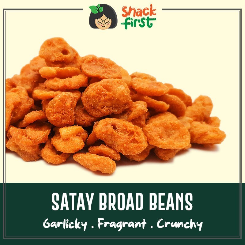 SnackFirst Satay Broad Beans 200g 1kg Gourmet nuts seeds made in ...