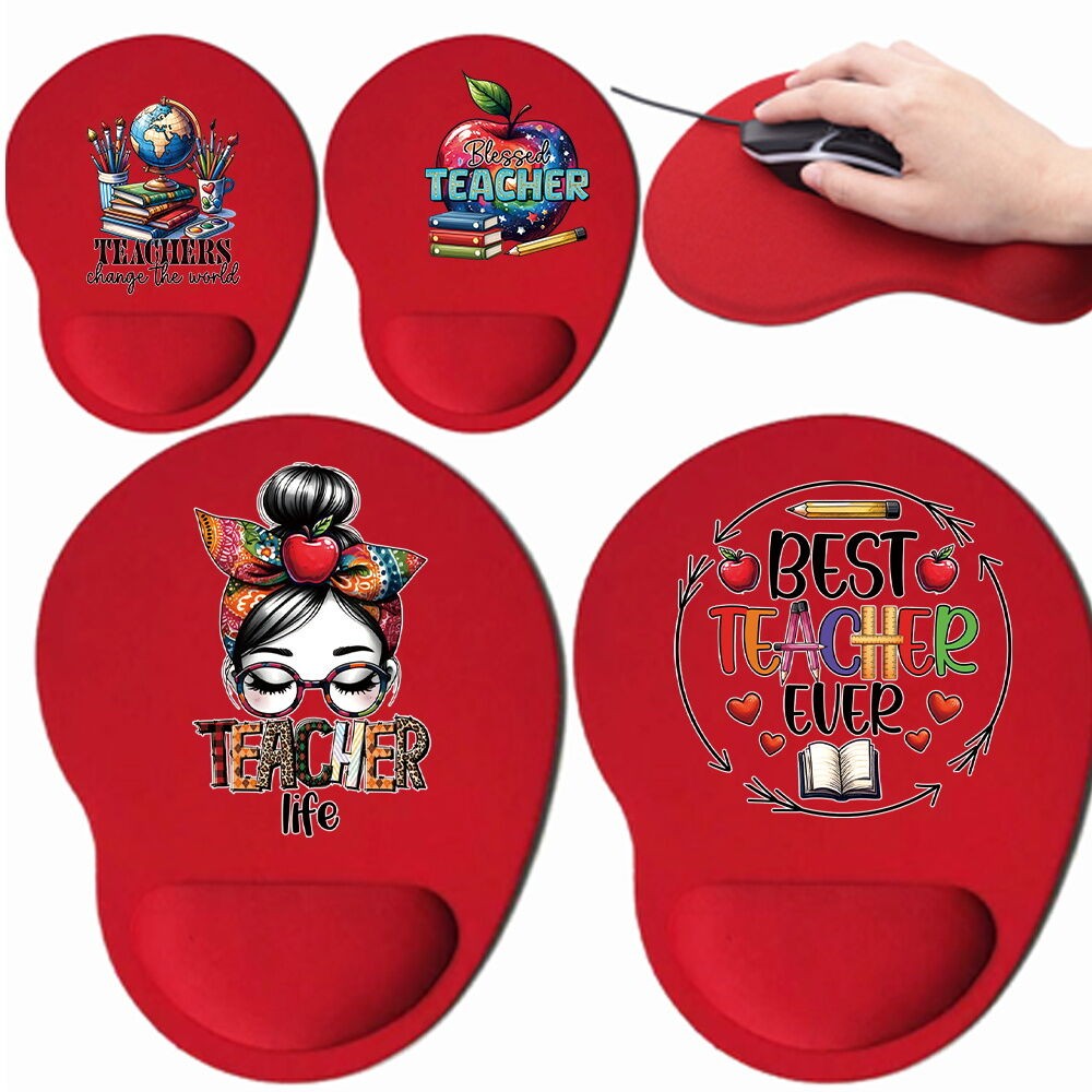 new Teacher Computer Mouse Pad and Keyboard Wrist Rest Set, Ergonomic ...