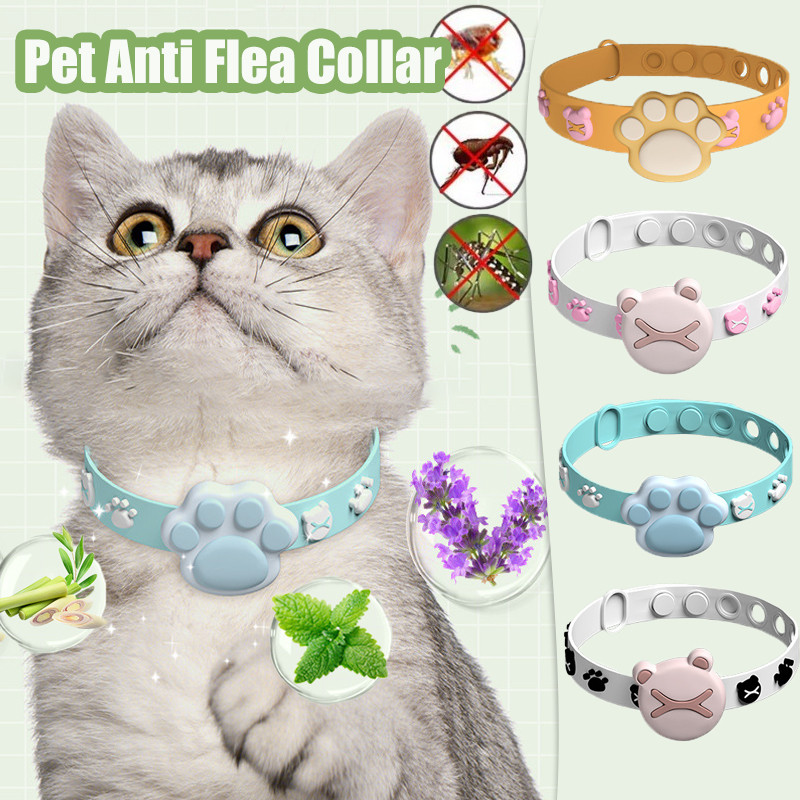 Pet Anti Flea Collar Lasting Protect Pet Neck Strap Anti Insect Rubber ...