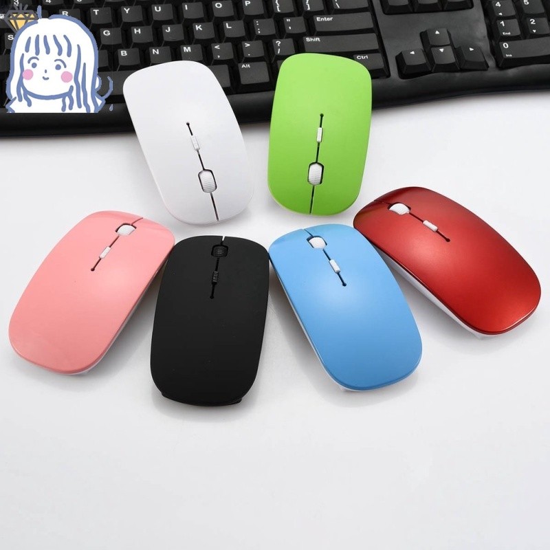 [LQZ]USB Optical Wireless Mouse Super Slim Mouse for Computer Laptop ...