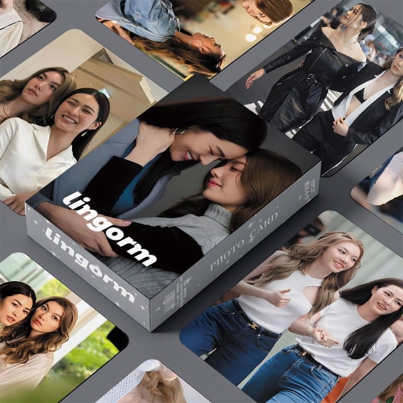 30-55pcs BUS Boun prem lovesick 2024 Photocards faye yoko lingorm Laser Hologram Lomo Card Orm ...