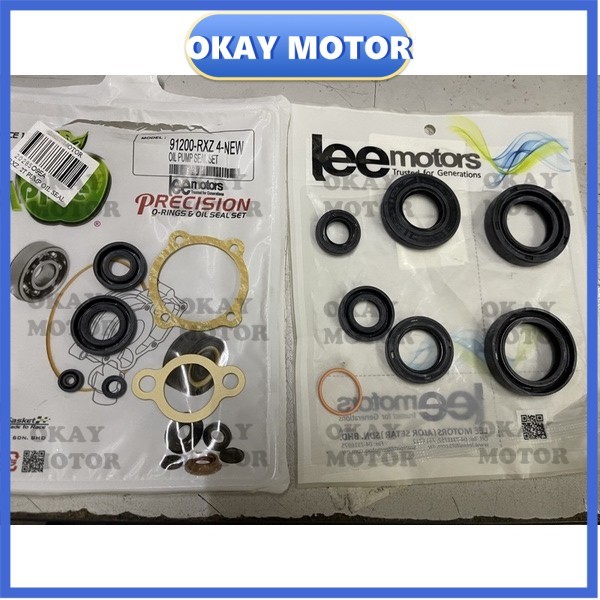 yamaha rxz 135 rxz135 overhaul oil seal engine full set 2t pump oil ...