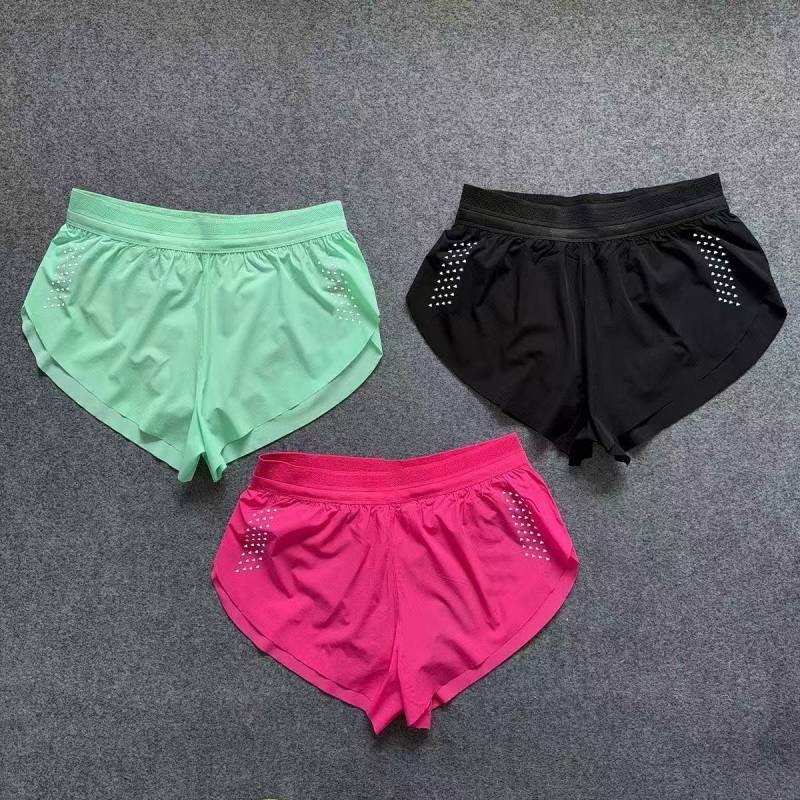 Running Shorts Exercise Workout Quick-Drying Breathable Lining Shorts ...