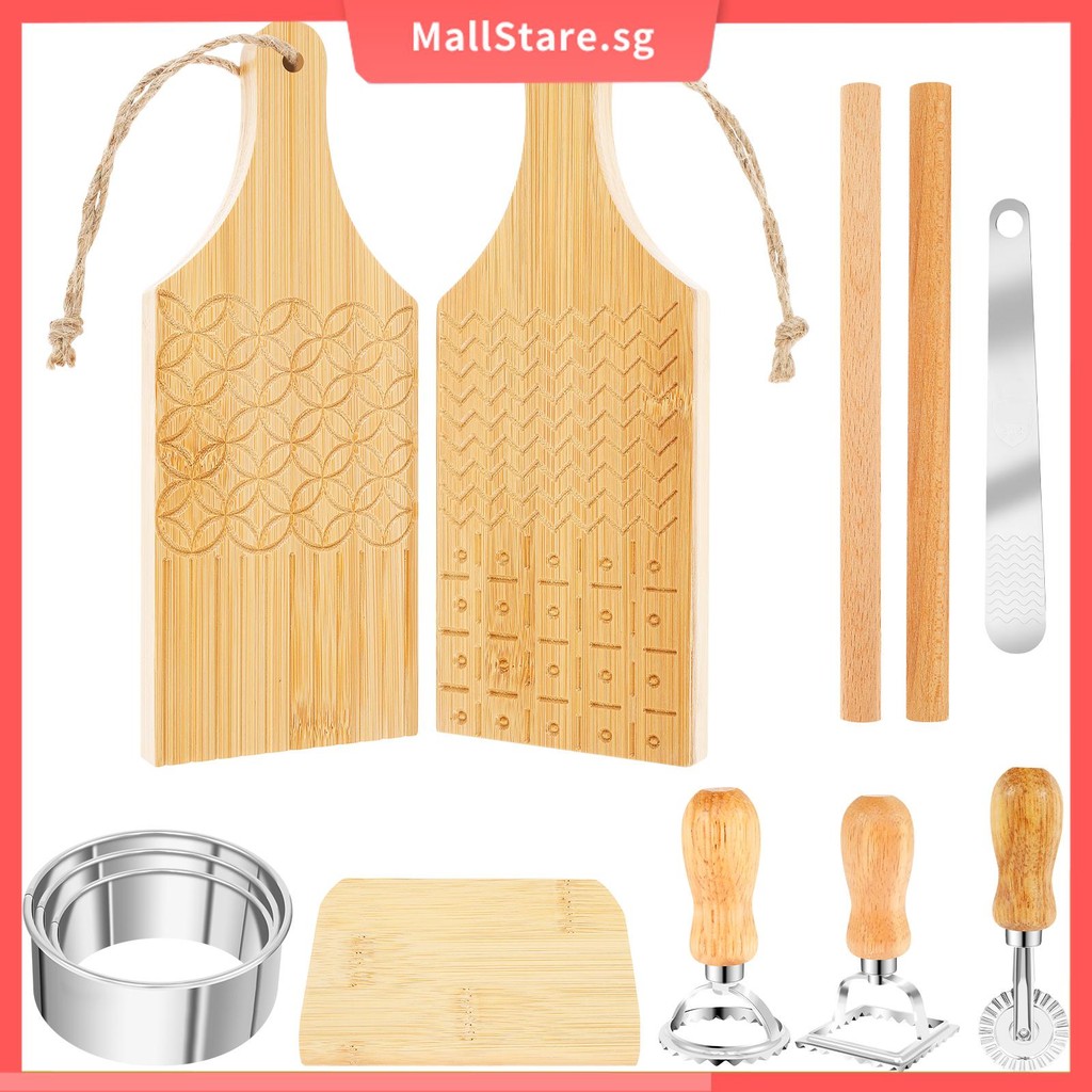 Gnocchi Pasta Making Tool Set Ergonomic Wood Gnocchi Board DIY Ravioli ...