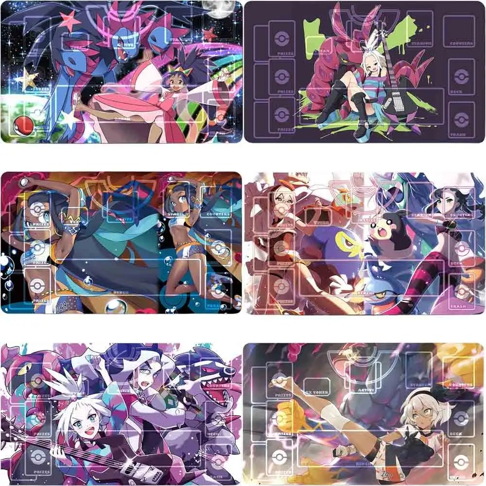 Pokemon Ptcg Card Mat Trainer Allister Piers Acerola Roxie Raihan ...