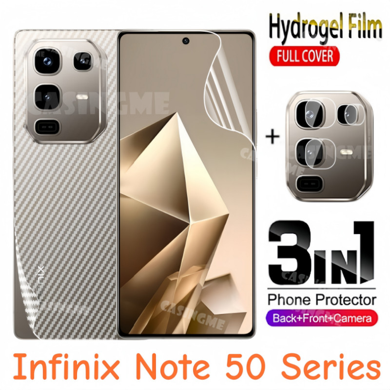 For Infinix Note 50 Pro 4G 2025 Front Back Full Cover Protection ...