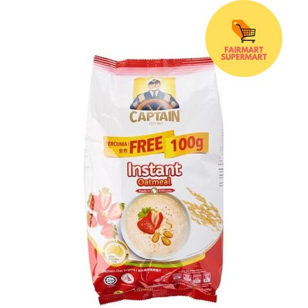 Captain Oats Instant Oatmeal 900g | Shopee Singapore