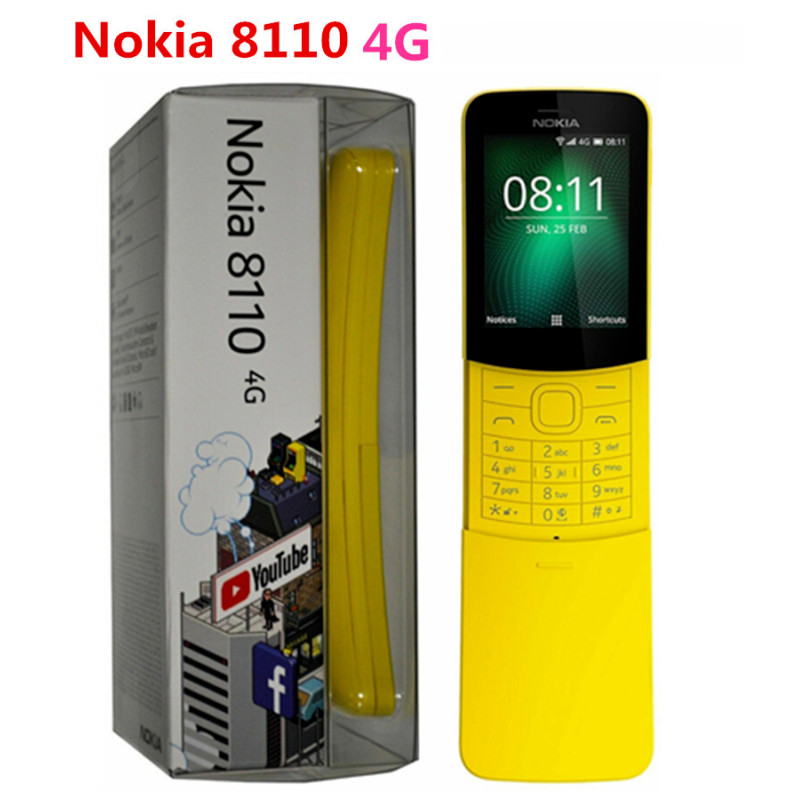 Nokia 8110 4G TA-1059 4GB 512MB RAM Dual Sim WIFI Bluetooth 4G LTE Kai-OS cellphone | Shopee ...