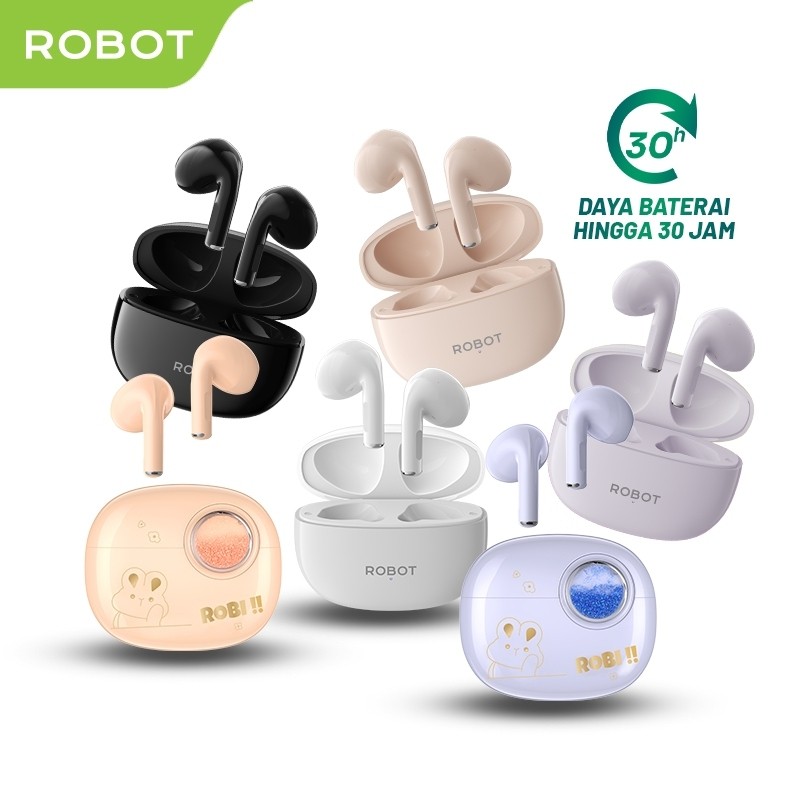 Robot TWS Flybuds T10S Semi In Ear Wireless Earbuds Bluetooth 5.3 ...