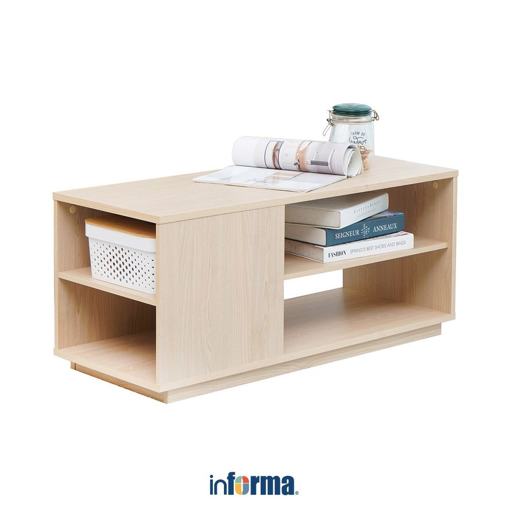 Informa Rana Rectangle Guest Table - Brown Maple Coffee Table ...