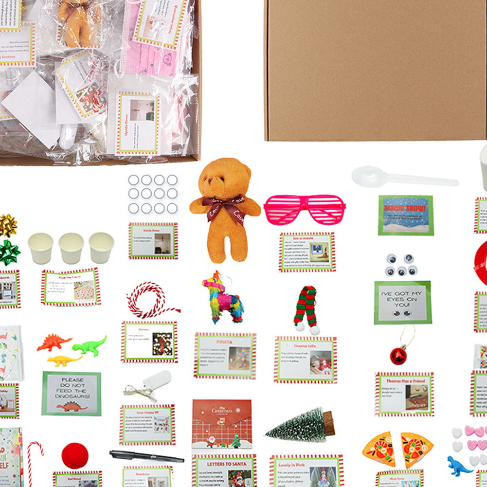 2023 Elf Props Kit 24 Days of Christmas Elf Activities Elf Countdown ...