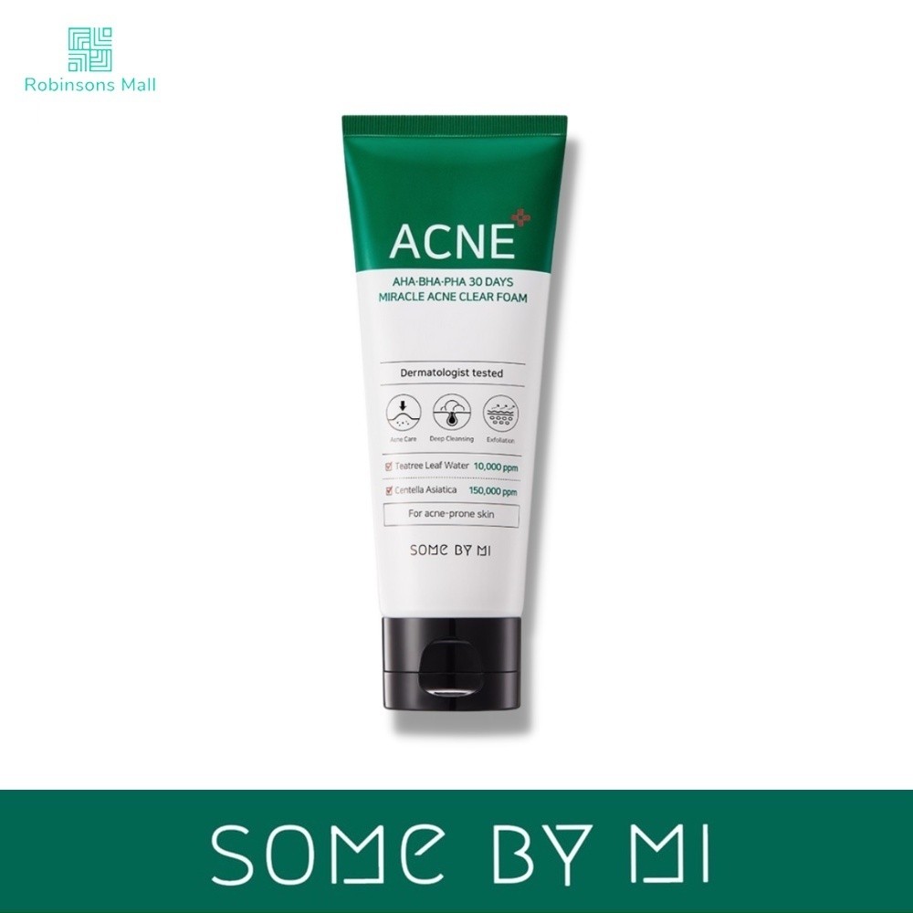 [ 100ml]SOME BY MI AHA BHA PHA 30 Days Miracle Acne Clear Foam | Shopee ...