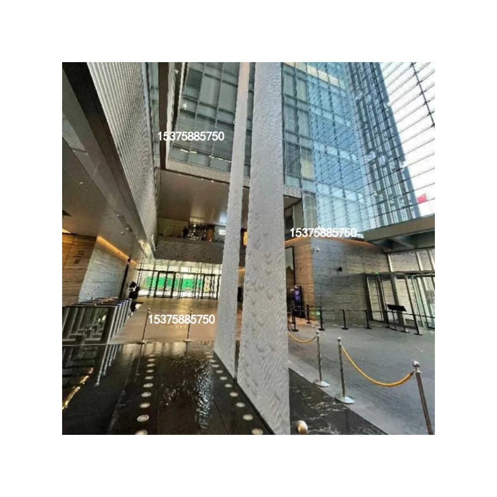 Water Curtain Wall Large Indoor Water Curtain Steel Mesh Circulating ...