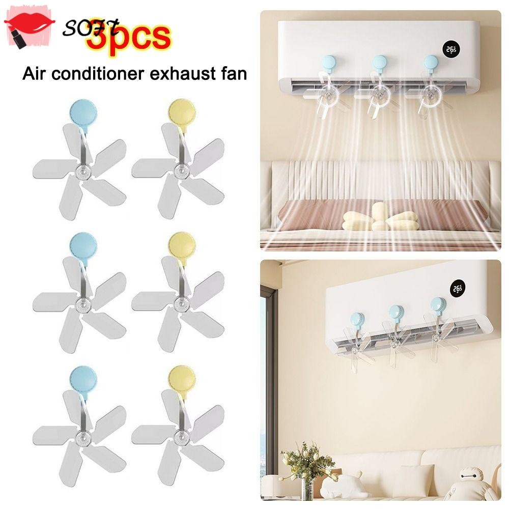 SOFTNESS 3Pcs Air Vent Deflector, Anti Direct Blowing Suction Cup Air ...