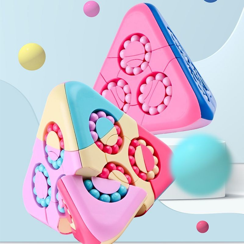 New Pyramid Magic Bean Rubik's Cube Fidget Spinner Children's Ball ...