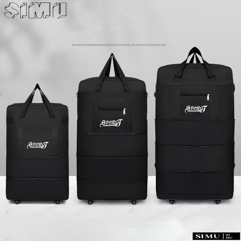 SIMULR Rolling Duffle Bag with Wheels, Multiple Pocket Expandable ...
