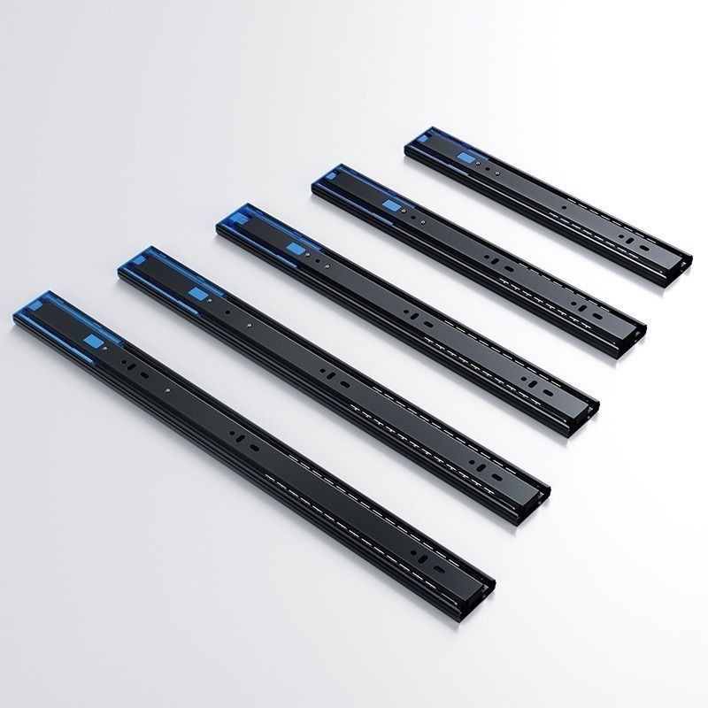 Wardrobe Sliding Track Three-Section Track Cabinet Damping Slide Drawer ...